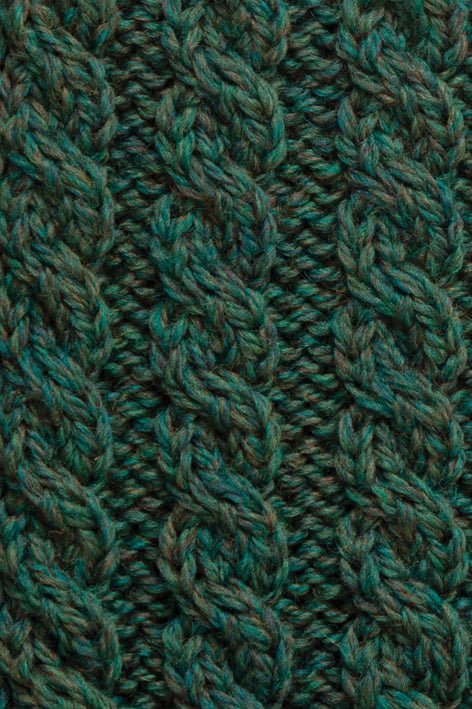 Knitted Throw with a Variety of Traditional Aran Patterns - Aran ...