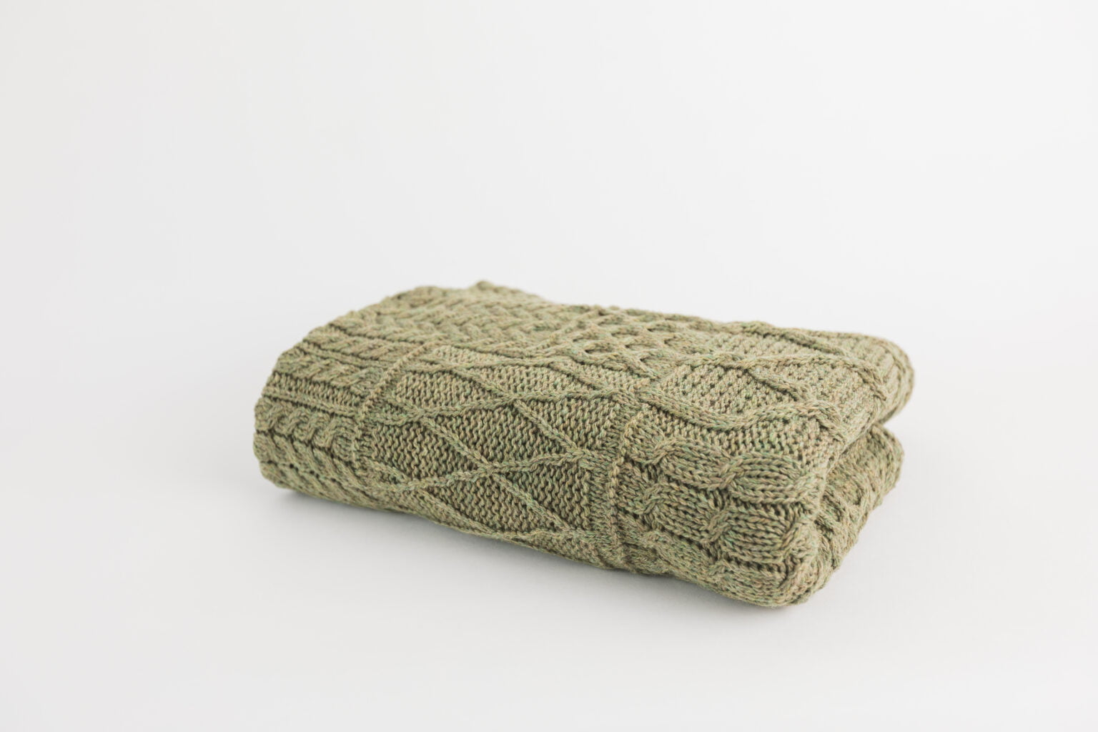 Knitted Throw with a Variety of Traditional Aran Patterns - Aran ...