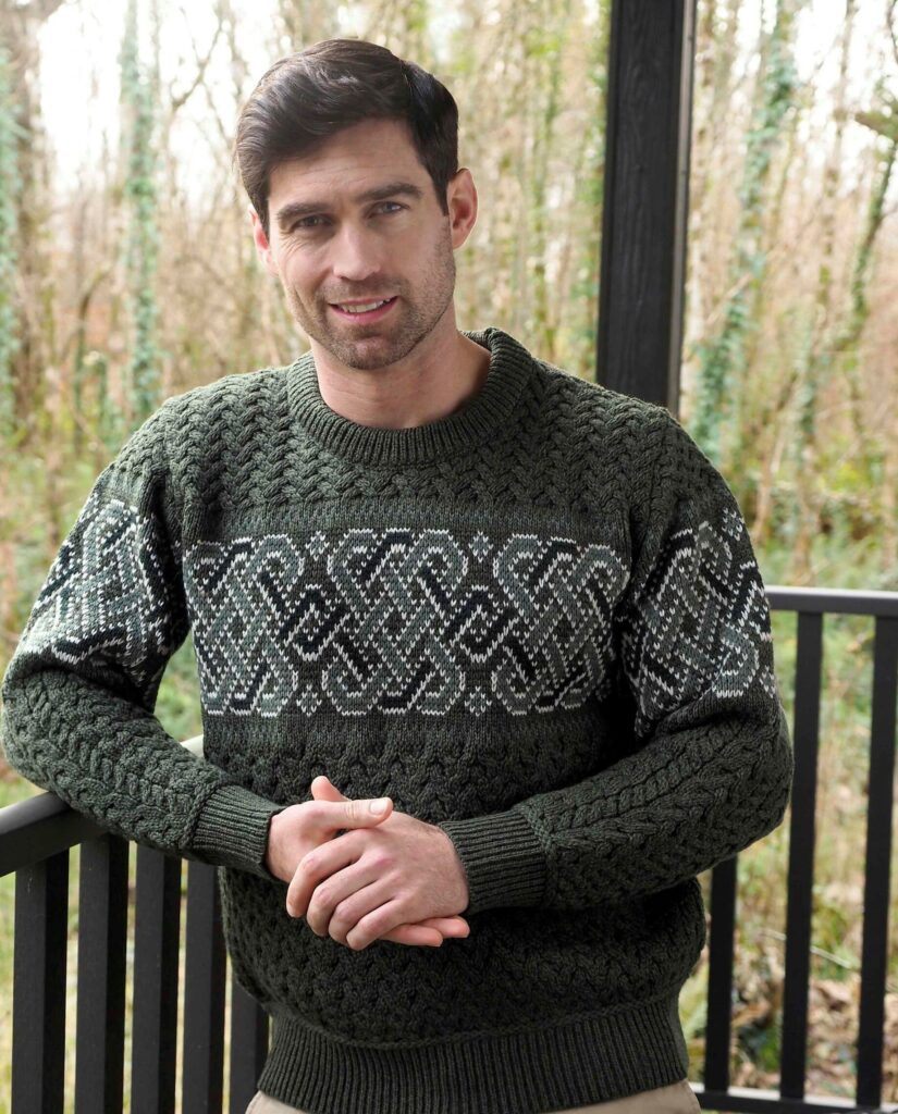 Celtic Jacquard Sweater - Aran Islands Knitwear